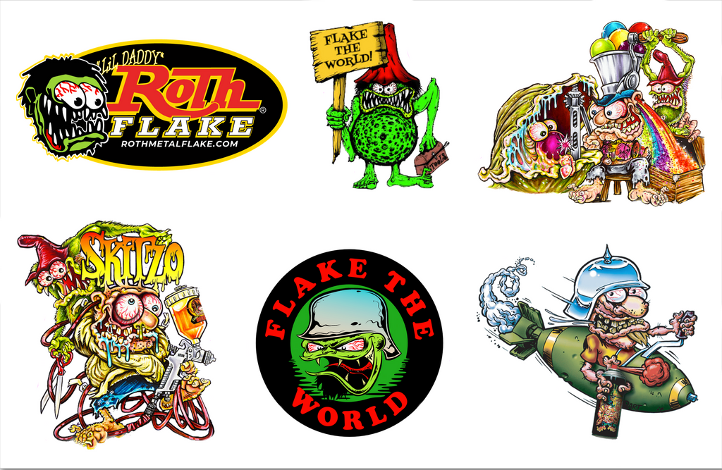Sticker Sheet Double Pack – Roth Metal Flake